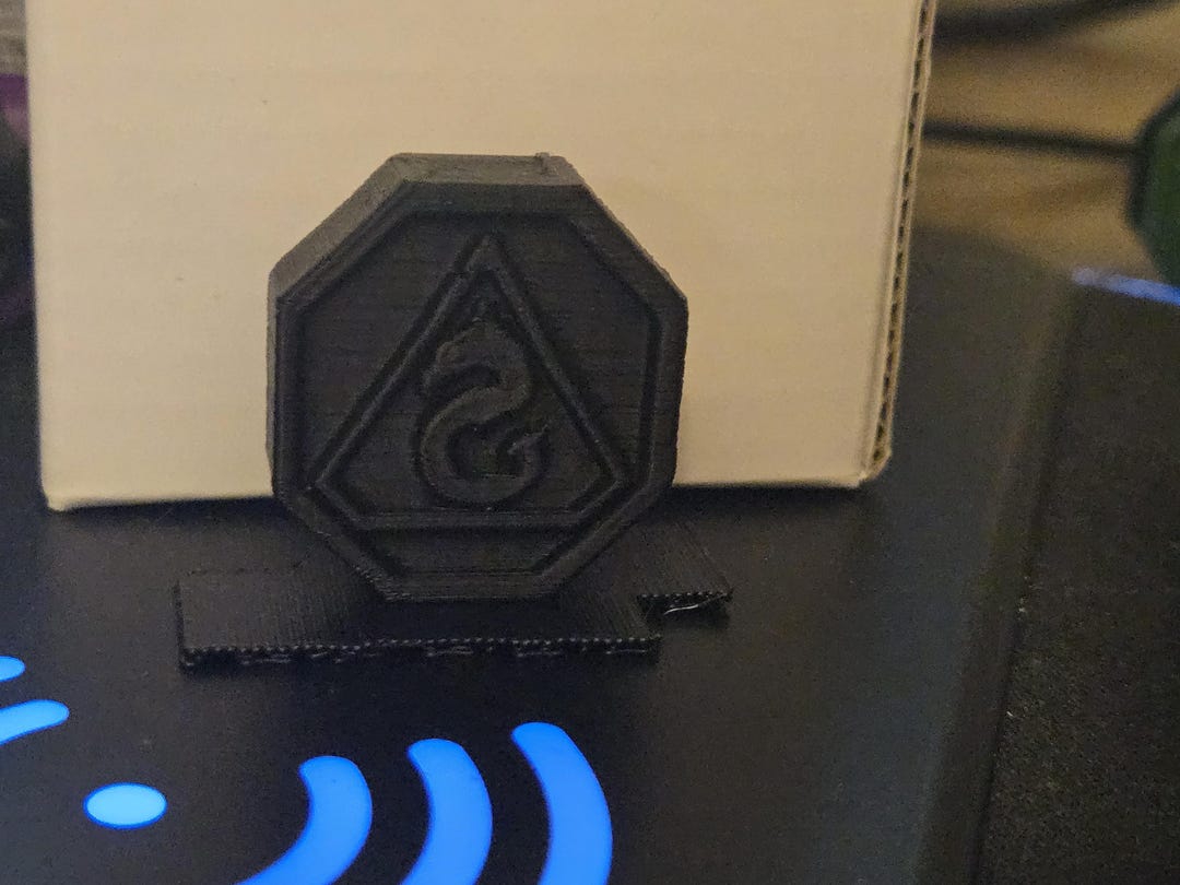Stone Dragon Rune: Fantasy RPG Prop - Matte Black PLA - Etsy
