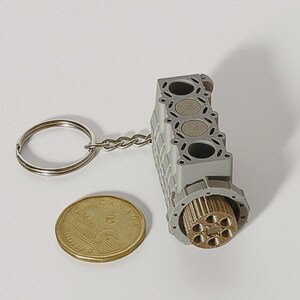 Movable 4 Cylinder Engine Block Keychain | Car Guy Gift | Automotive ...