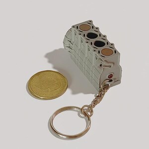 Movable 4 Cylinder Engine Block Keychain | Car Guy Gift | Automotive ...