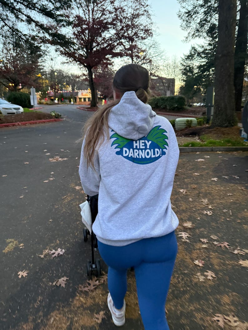 Hey Darnold! Retro Hoodie | Hey Arnold X Seahawks Sam Darnold Inspired ...