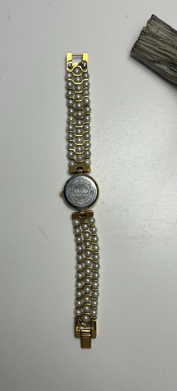 Vintage Misaki Swiss Quartz Watch: Mother of Pearl Di… - Gem