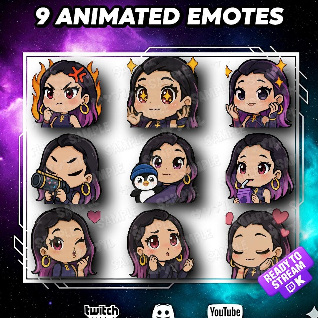 Valo. 9 Animated Queen Emotes | GIF + PNG for Twitch, Discord and ...