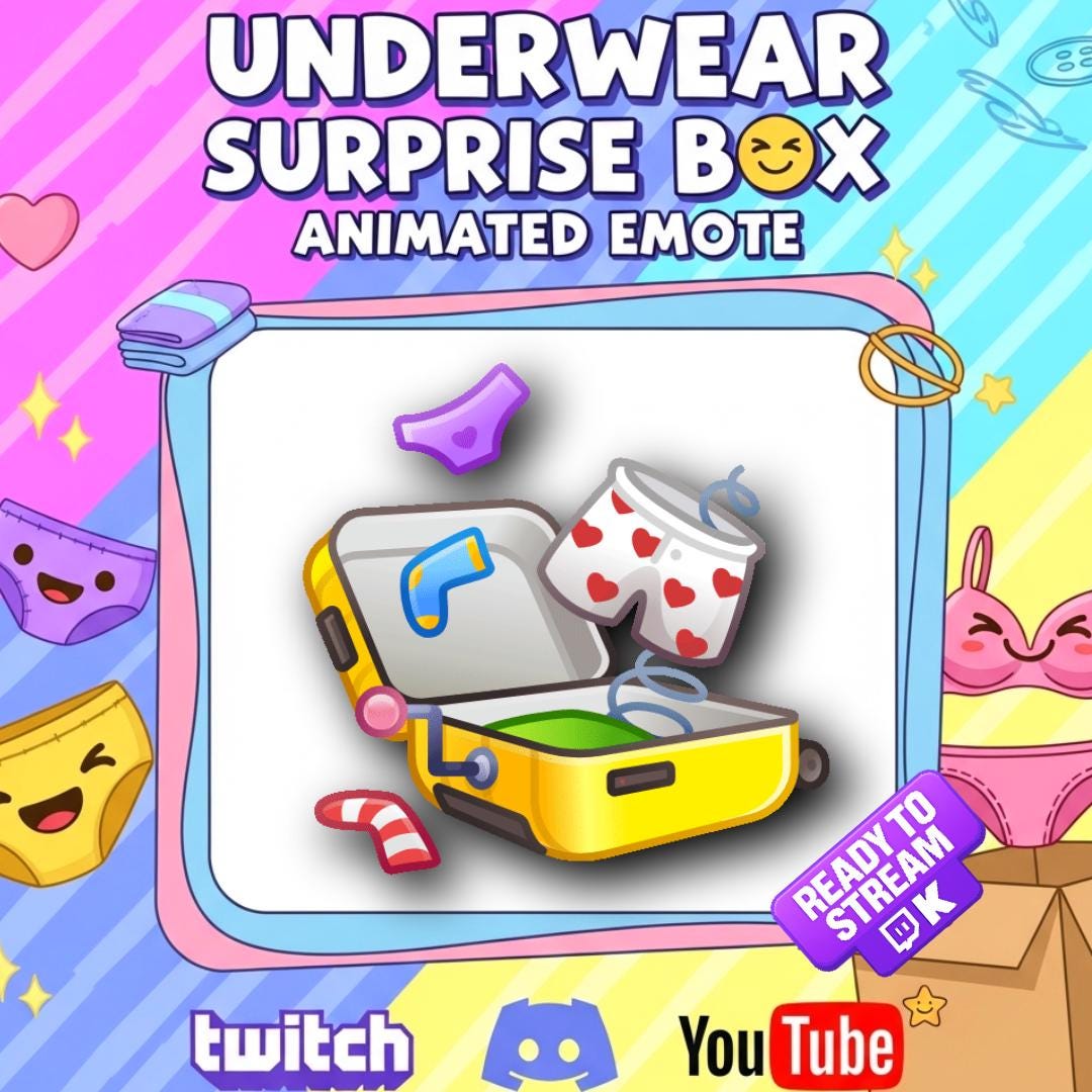 Animated Underwear Emote - Surprise Box | Emotes and Alerts for Twitch ...