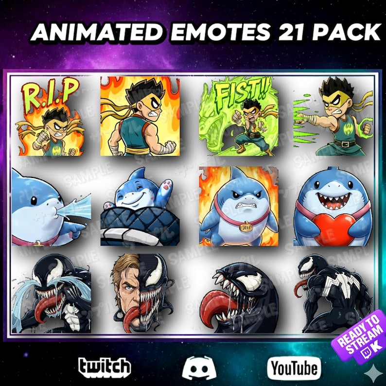 Marvel Rivals Animated Emotes Pack of 21 | Emotes for Twitch ...