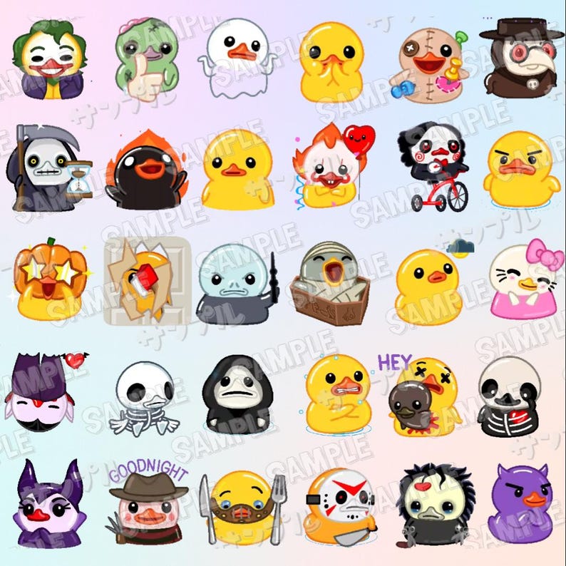 30 Animated Duck Emotes in Costume (halloween) | Emotes and Alerts for ...