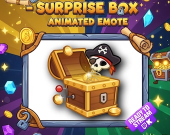 Treasure Alert and Animated Treasure Chest Emote (one Piece) | Pirate ...