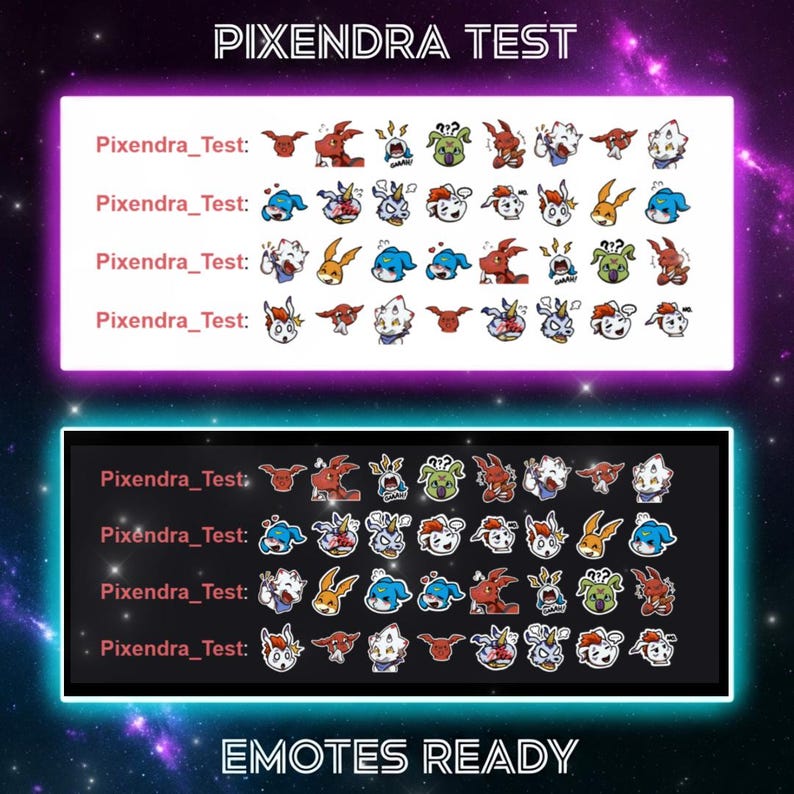 Pack of 16 Emotes and Badges | Digi Emotes and Badges for Twitch ...