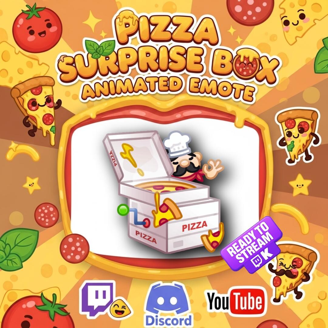 Pizza Animated Emote - Surprise Box | Emotes and Alerts for Twitch ...