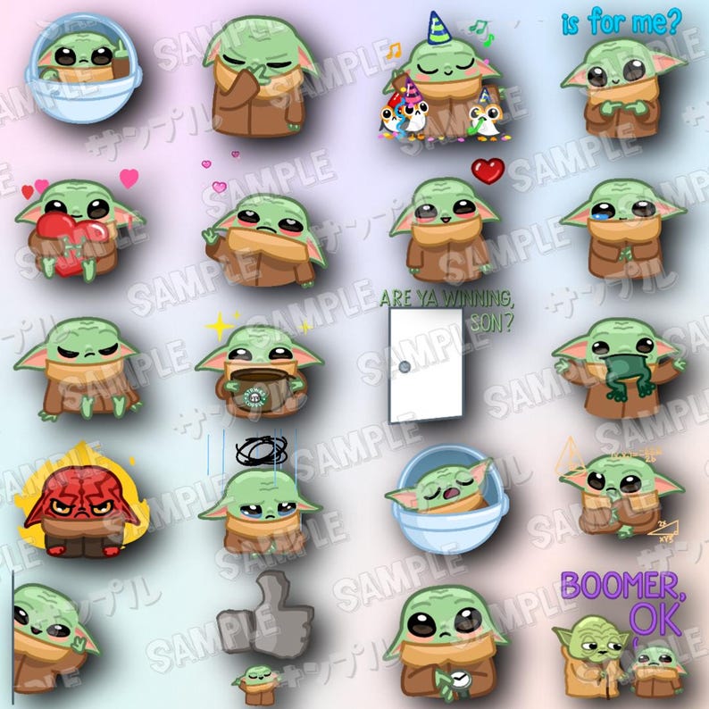Grog Emote Pack (B.Y.) Animated | S. Wars for Twitch, Discord, Kick ...