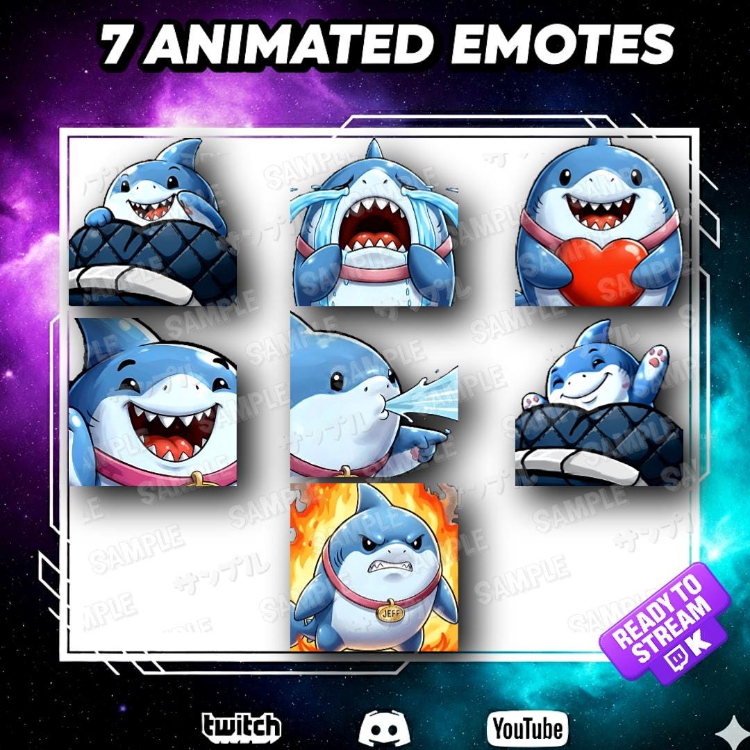 M. Rivals 7 Animated Jeff Emotes | for Twitch, Discord, Kick, Youtube ...