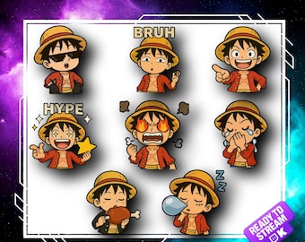 One P. 8 Animated Emotes | GIF - PNG for Twitch, Discord and Youtube ...