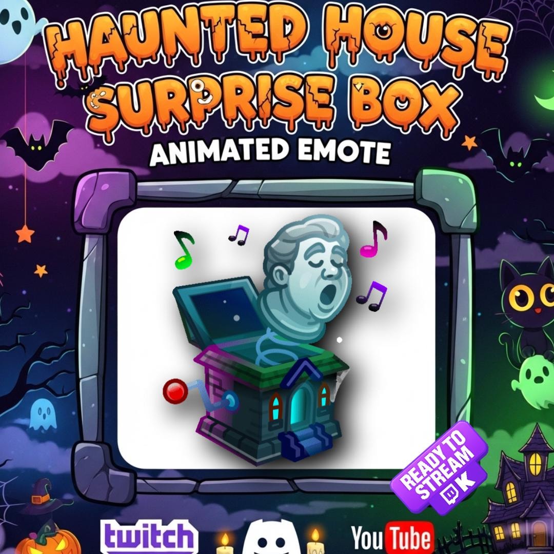 Haunted House Alert and Animated Emote in Surprise Box | Halloween for ...