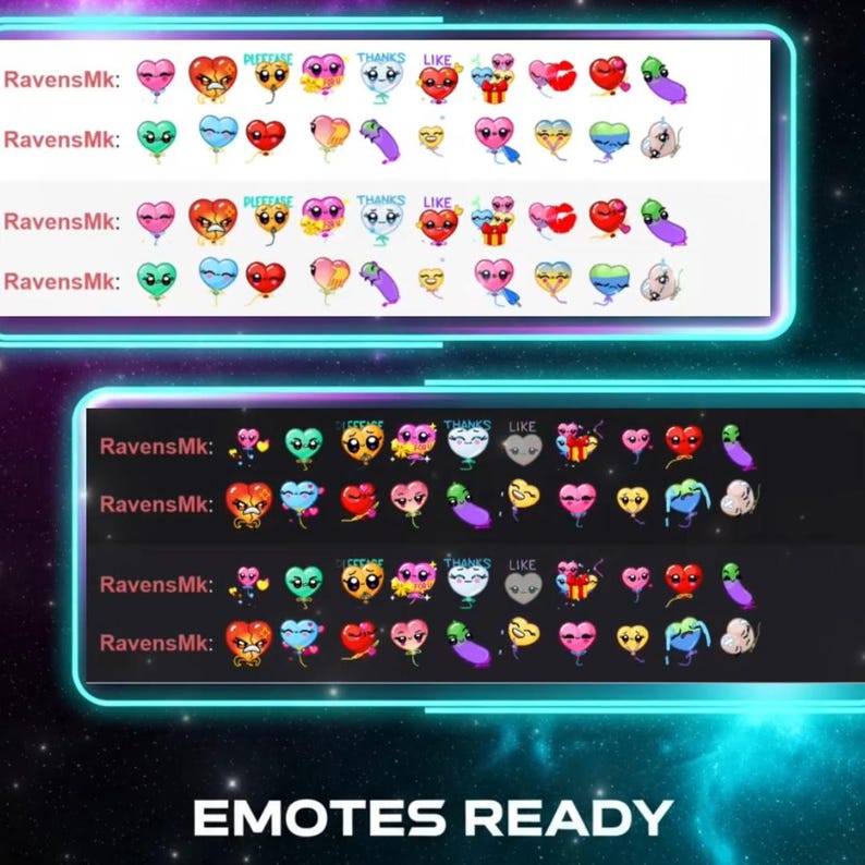 16 Animated Heart Emotes | Cute and Kawaii Emotes for Twitch, Discord ...