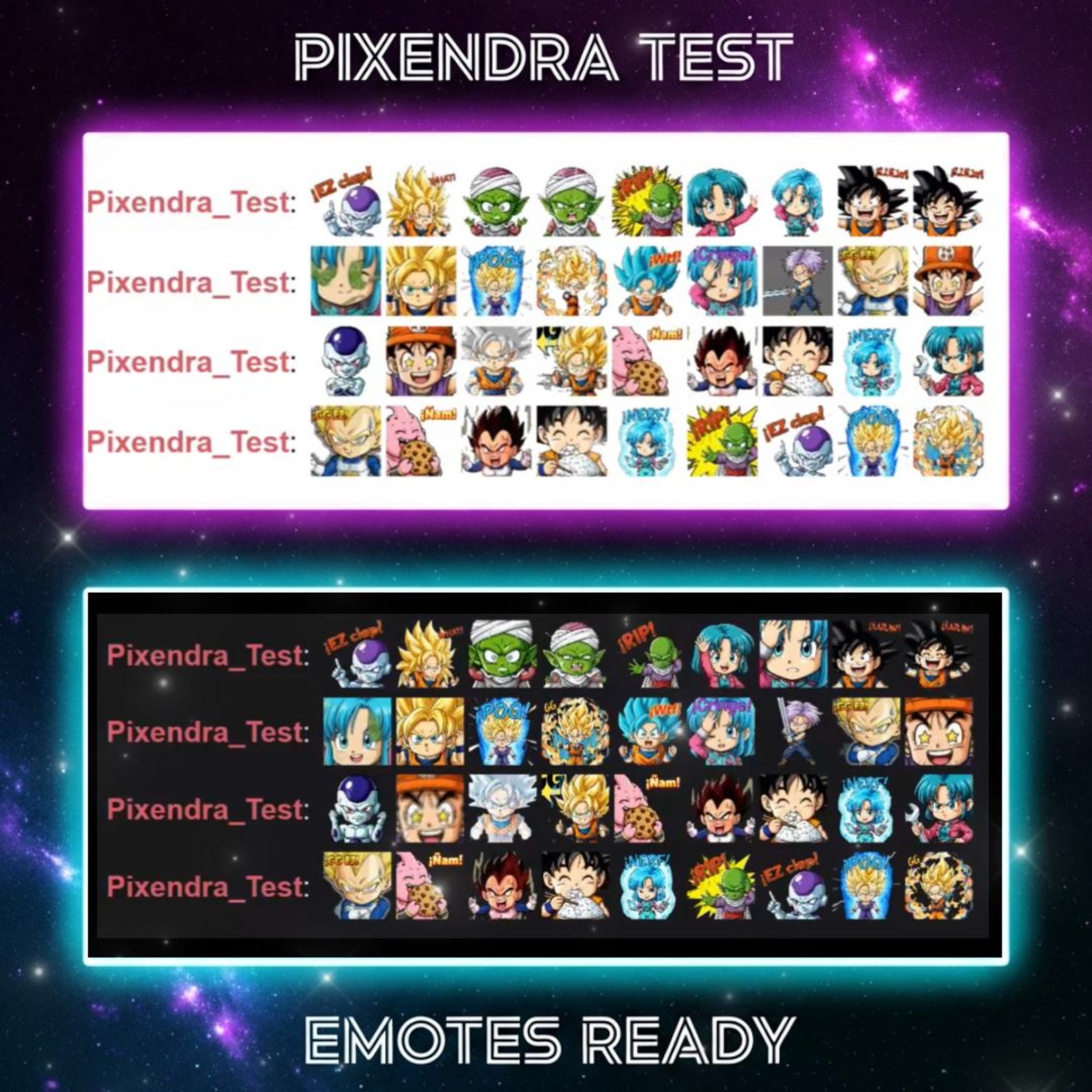 Dragon BZ Animated Emotes Pack (26) | GIF Emotes for Twitch, Discord ...