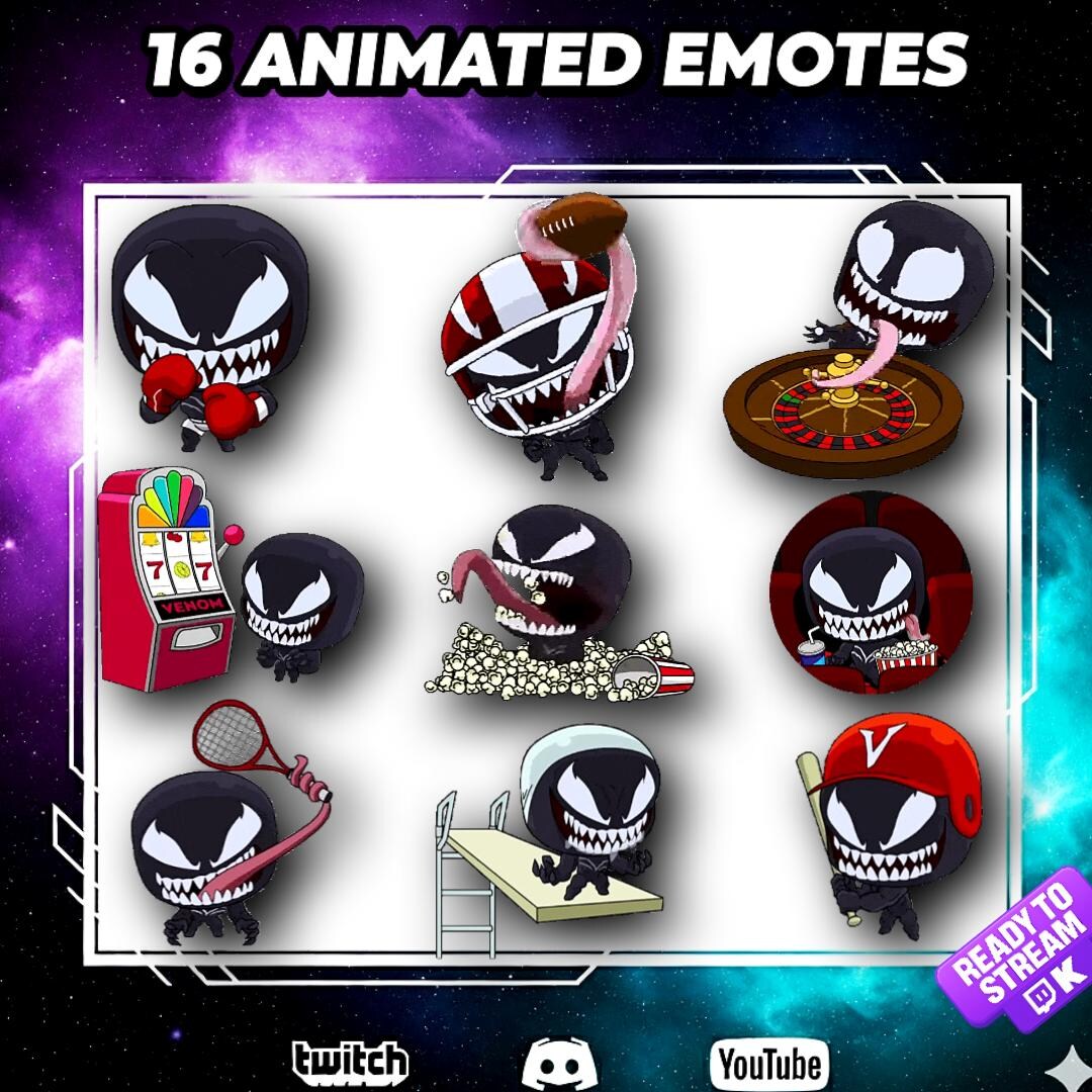 Ven. 16 Animated Rivals Emotes | Transparent Background GIF | Twitch ...