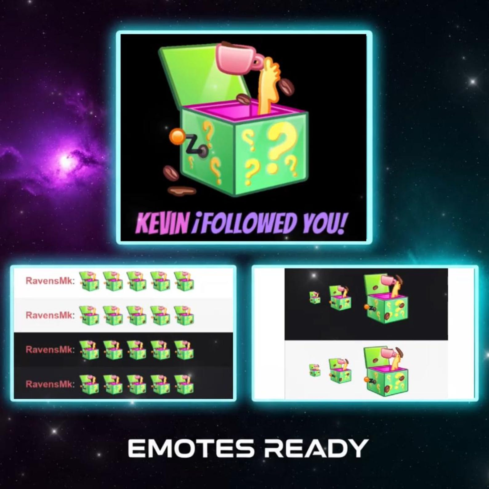 Animated Pie Emote, "surprise Pie" Alert | Funny Surprise Box Emote for ...