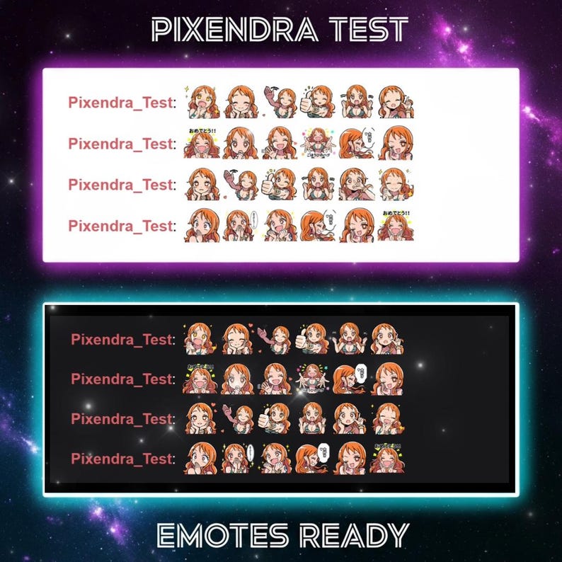 Pack of 15 Nami Emotes - One Piece | 6 Animated + 9 Static PNG and GIF ...