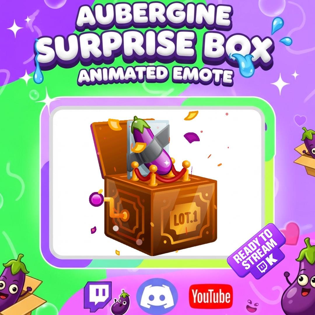 Eggplant Animated Emote | Funny and Spicy Vegetable Box Emote for ...