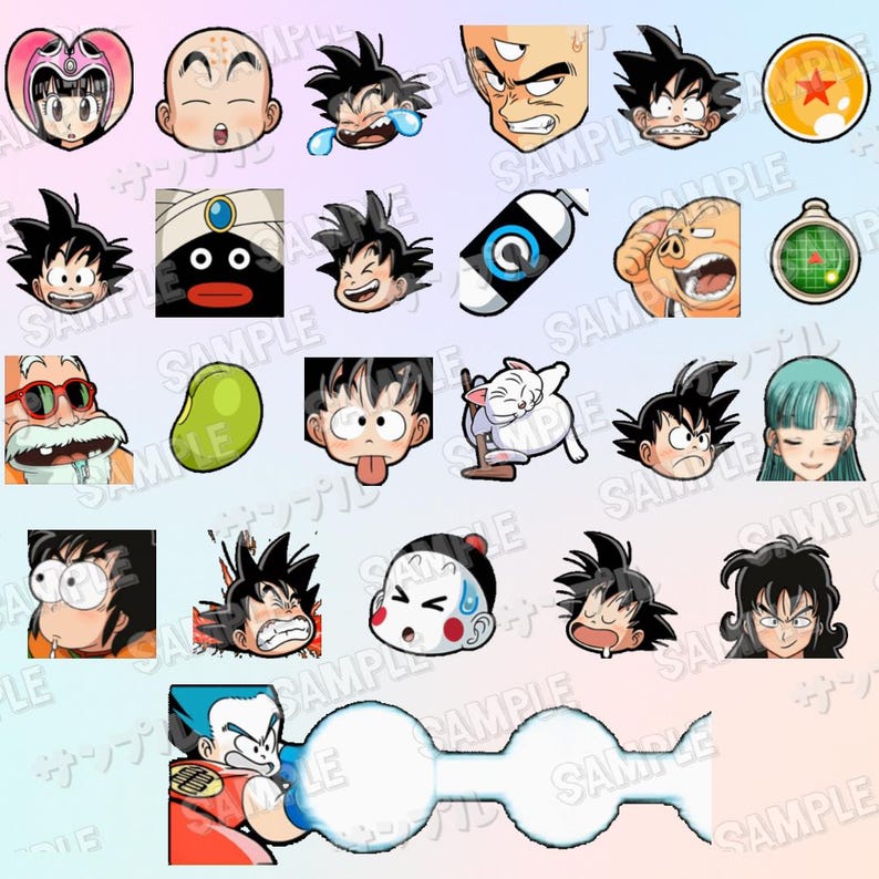 Dragon Ball 26 Emotes Animados Megapack | Twitch, Discord, Kick ...