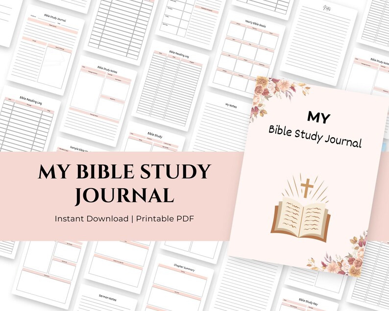 My Bible Study Journal Printable | Daily Scripture Study Worksheet ...