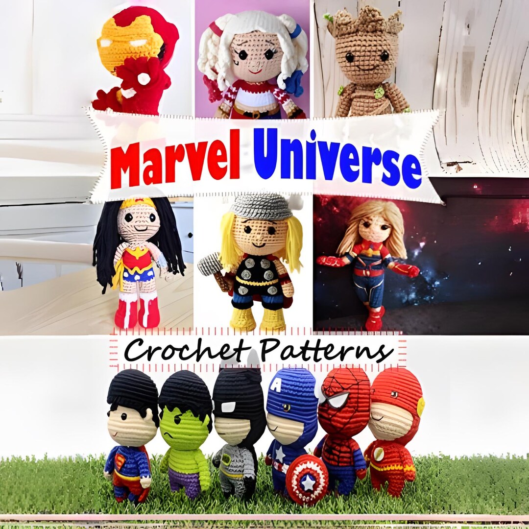 10 in 1 Marvel Universe Crochet Patterns Ebook - Etsy