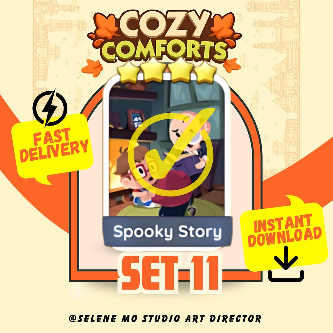 Spooky Story | Monopoly Go 4 Star | Cozy Comforts | Digital Download - Etsy
