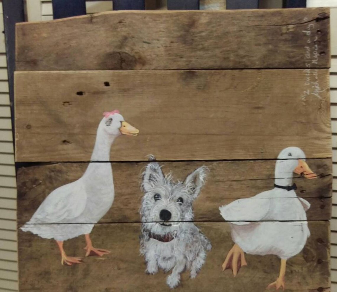 Animal Painting on Pallet Wood - Etsy