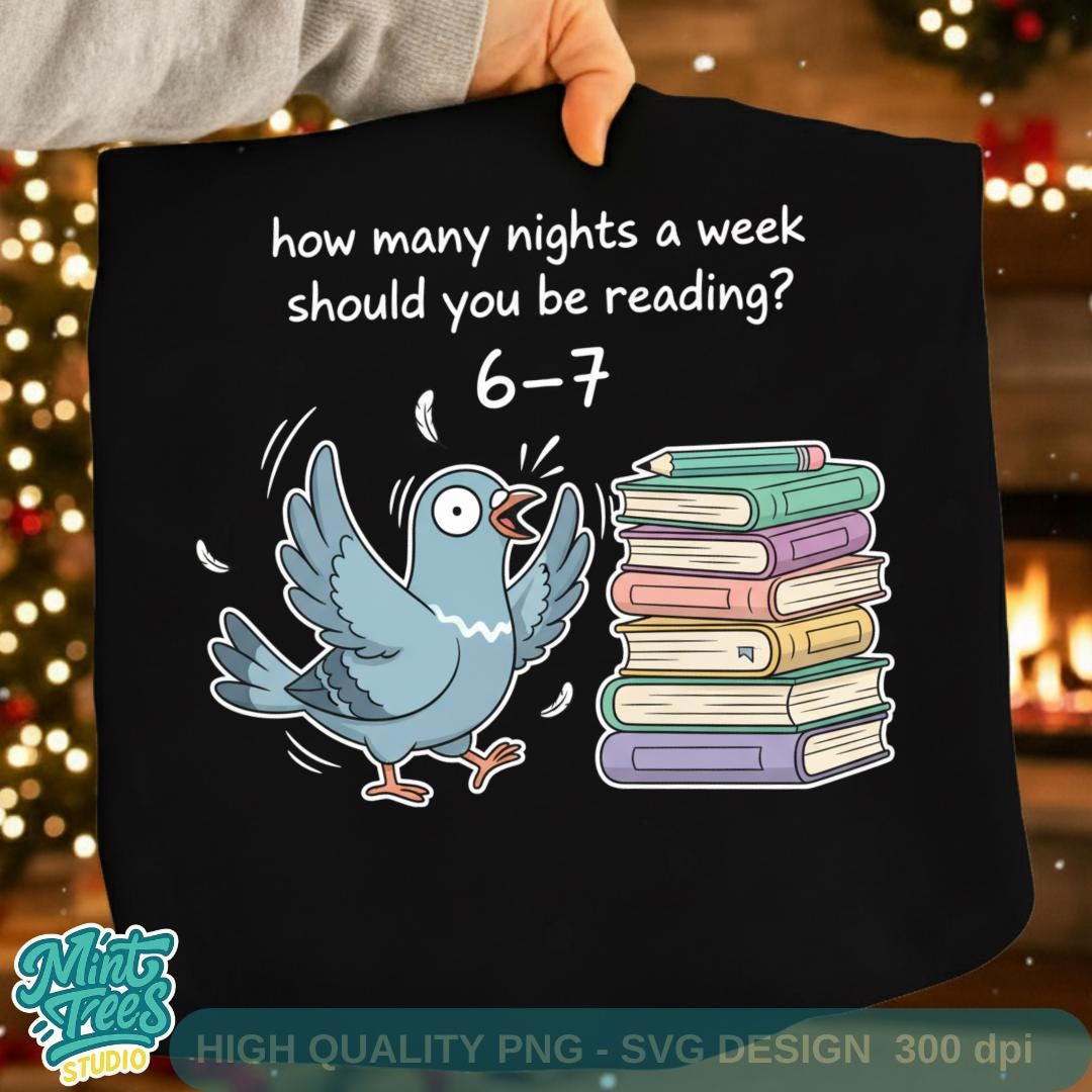 Reading Meme PNG | Funny Pigeon Book Clipart | 6-7 Trend Teacher Design ...