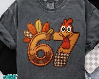 6-7 Turkey Meme PNG | Cozy Thanksgiving Fall Clipart (digital Download ...