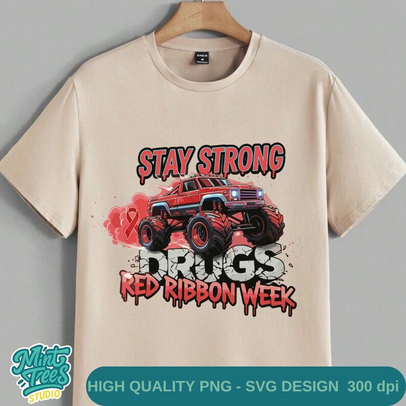 Red Ribbon Week Awareness Bundle | Drug Free School PNG Designs | Be ...