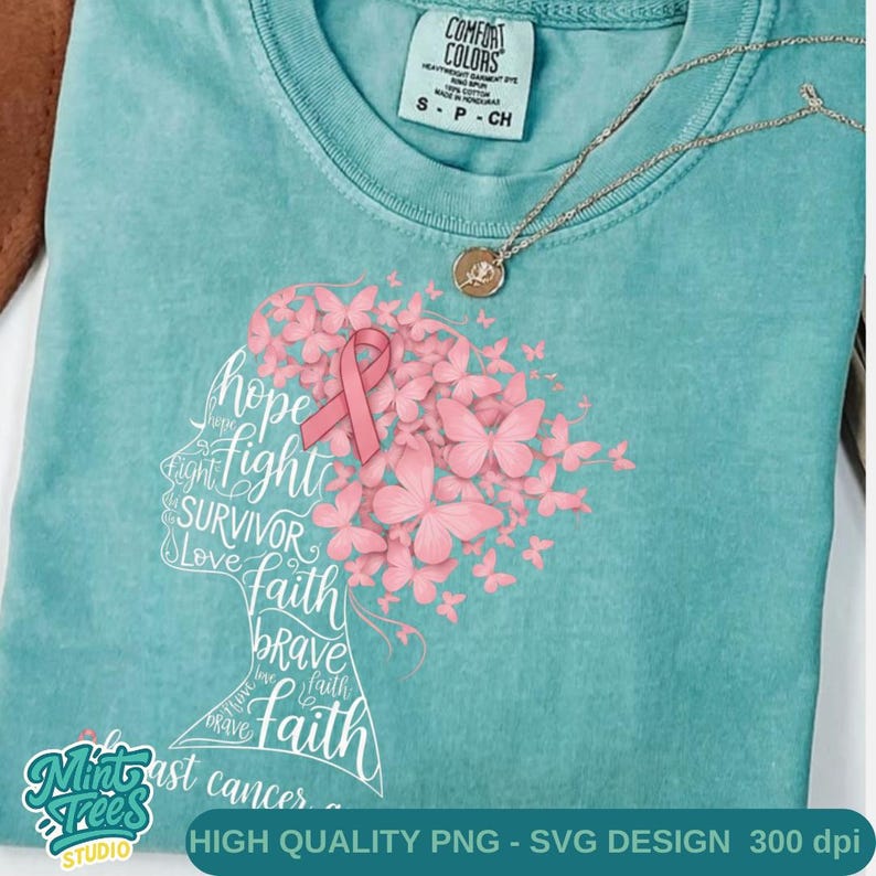 Breast Cancer Awareness PNG | Pink Butterfly Head Clipart | Survivor ...