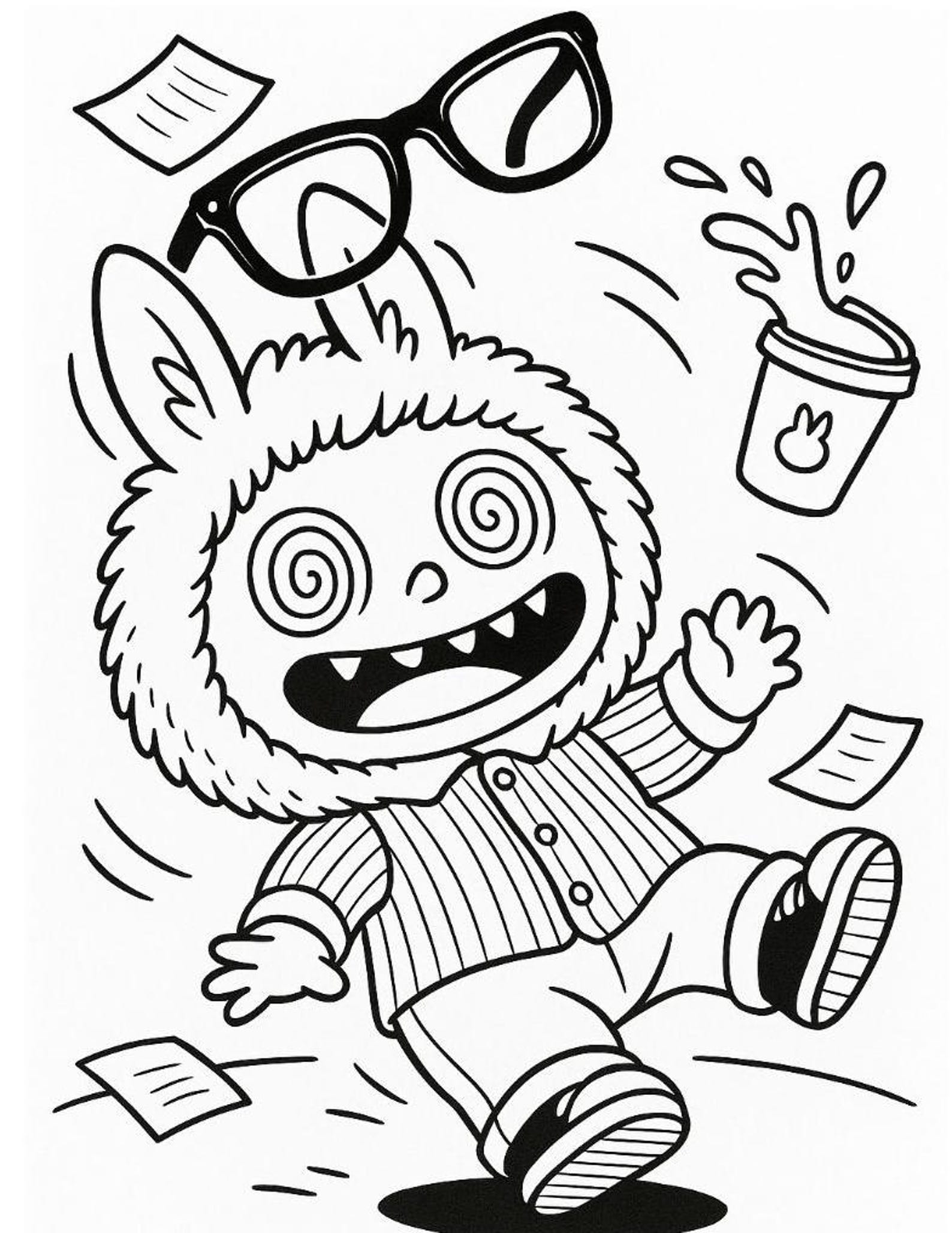 Labubu Coloring| Printable 6 Sheets - Etsy