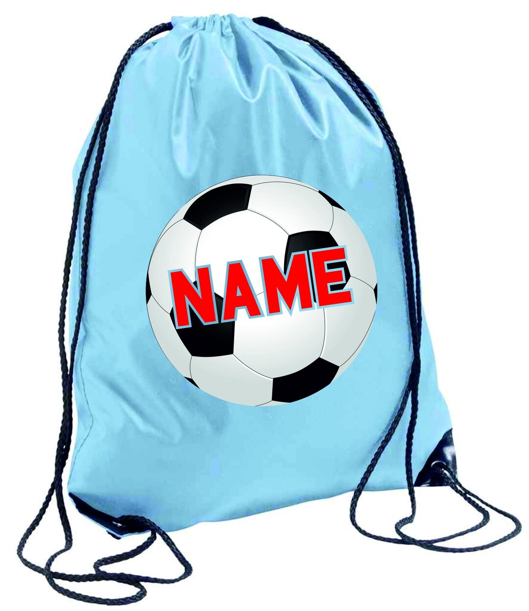 Football Gymsac Personalised With Name! 17 Colours Available, With ...