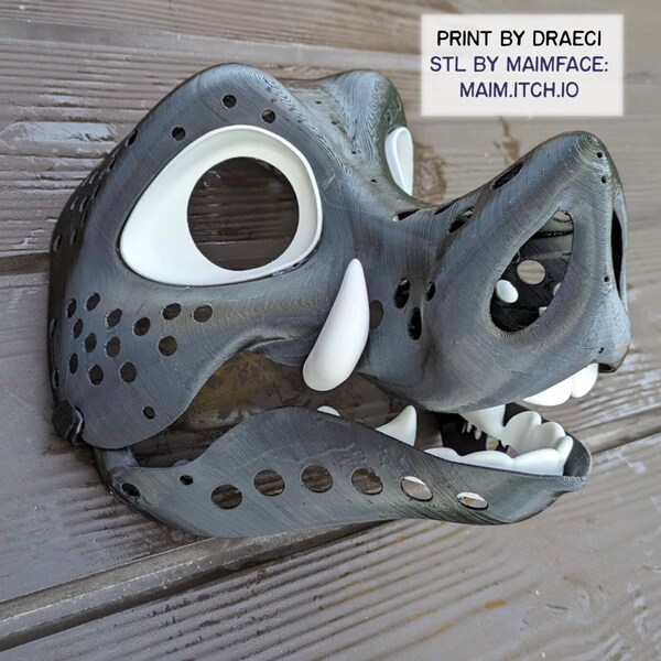 Wickerbeast 3D Printed Head Base Fursuit Furry Moving Jaw - Etsy Canada