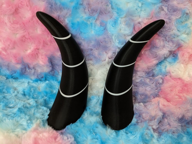 3D Printed Helluva Boss Style Imp Horns female 11 Inches - Etsy