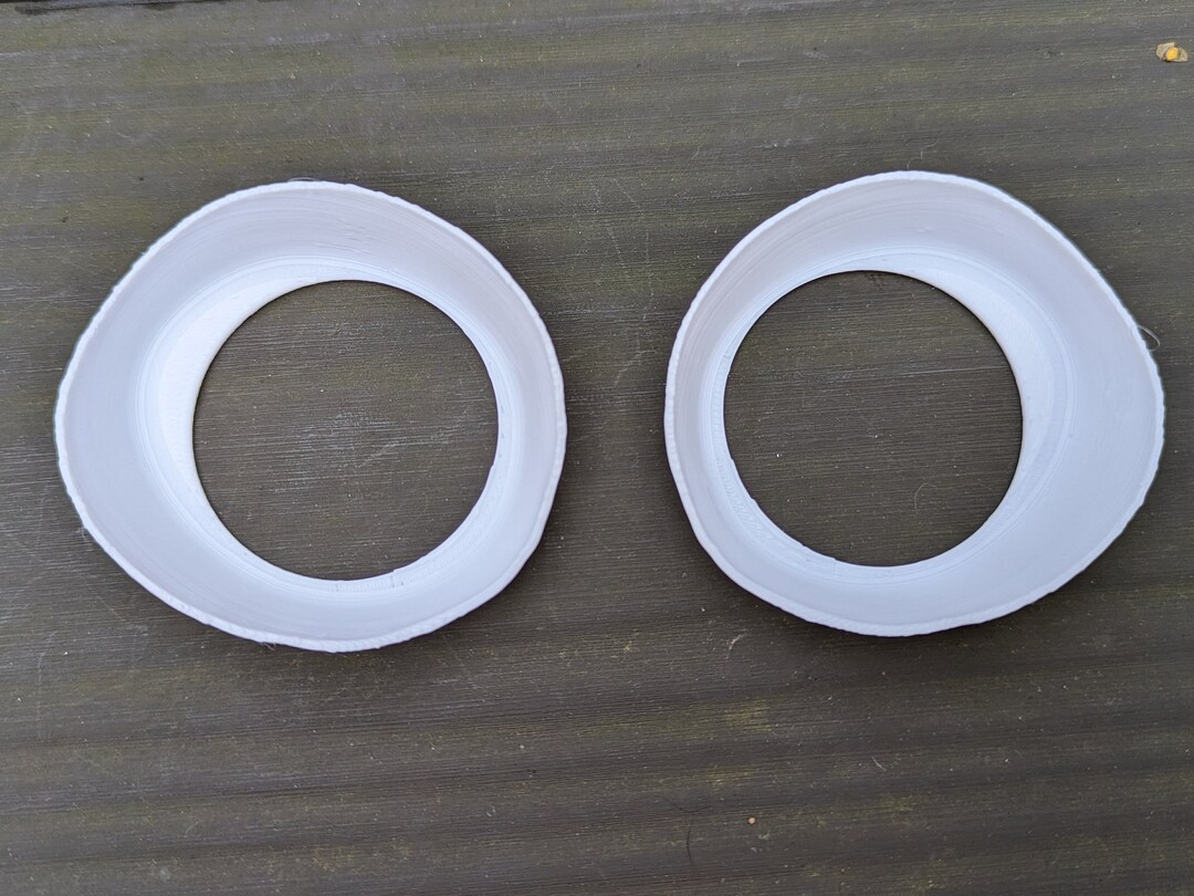 Fursuit Kemono Eye Blanks and White Mesh (pair) - 3D Printed - Custom ...