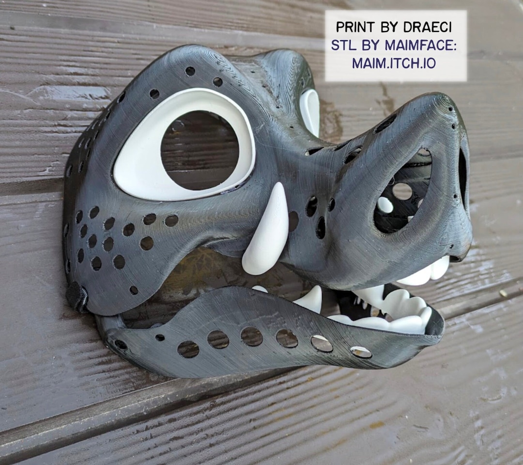 Boar or Pig - 3D Printed Fursuit Head Blank Complete Headbase Kit ...