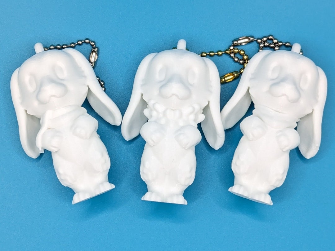 Plain White Bunny Rabbit Charm -pick Design - Paint Your Own Fursona ...
