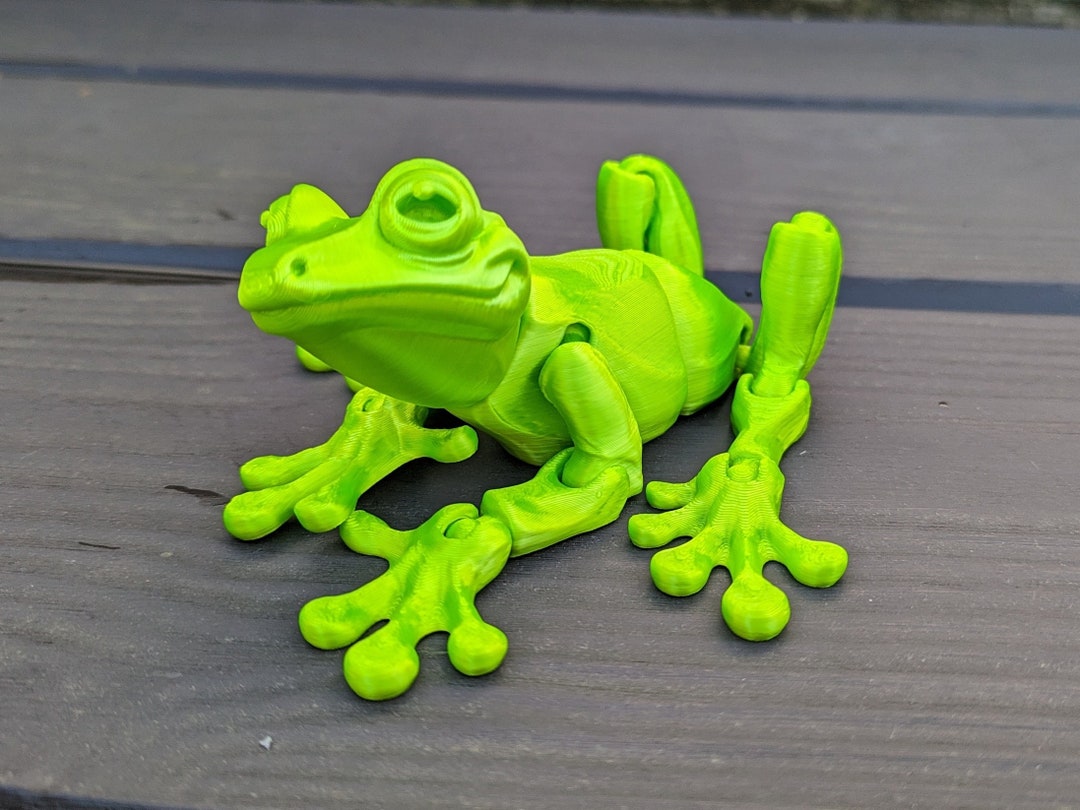 Articulated 3D Printed Flex Tree Frog - Stim Fidget Toy - Licensed ...