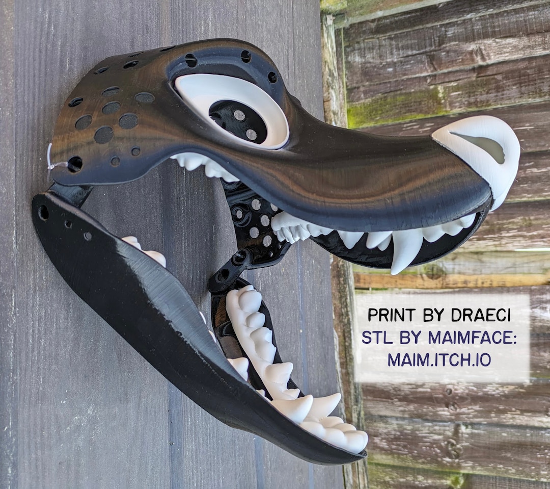 Possum - 3D Printed Plastic Fursuit Head Blank Complete Headbase Kit ...