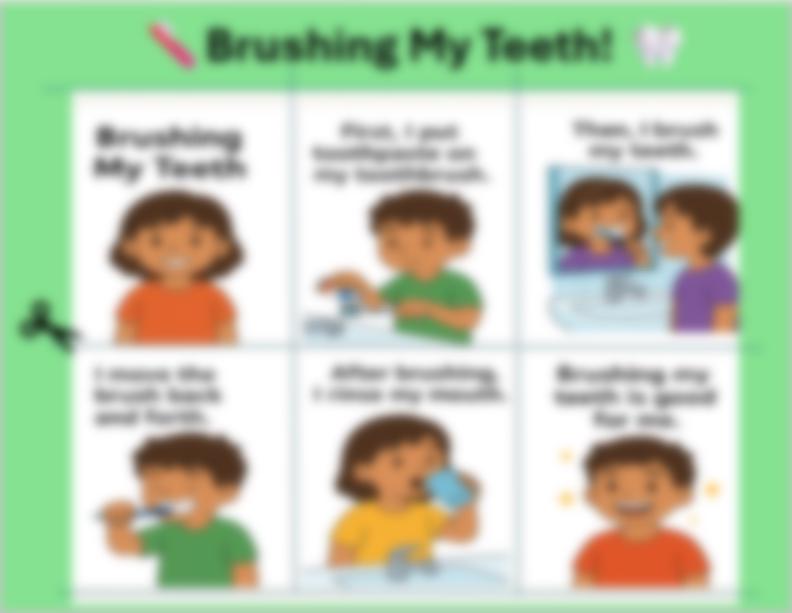 Social Story, Brushing Teeth, Children, Learning - Etsy