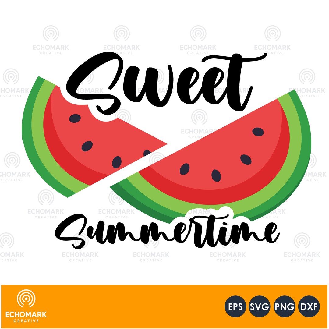 Summer Svg, Watermelon Svg, Sweet Summer, Watermelon Clipart ...