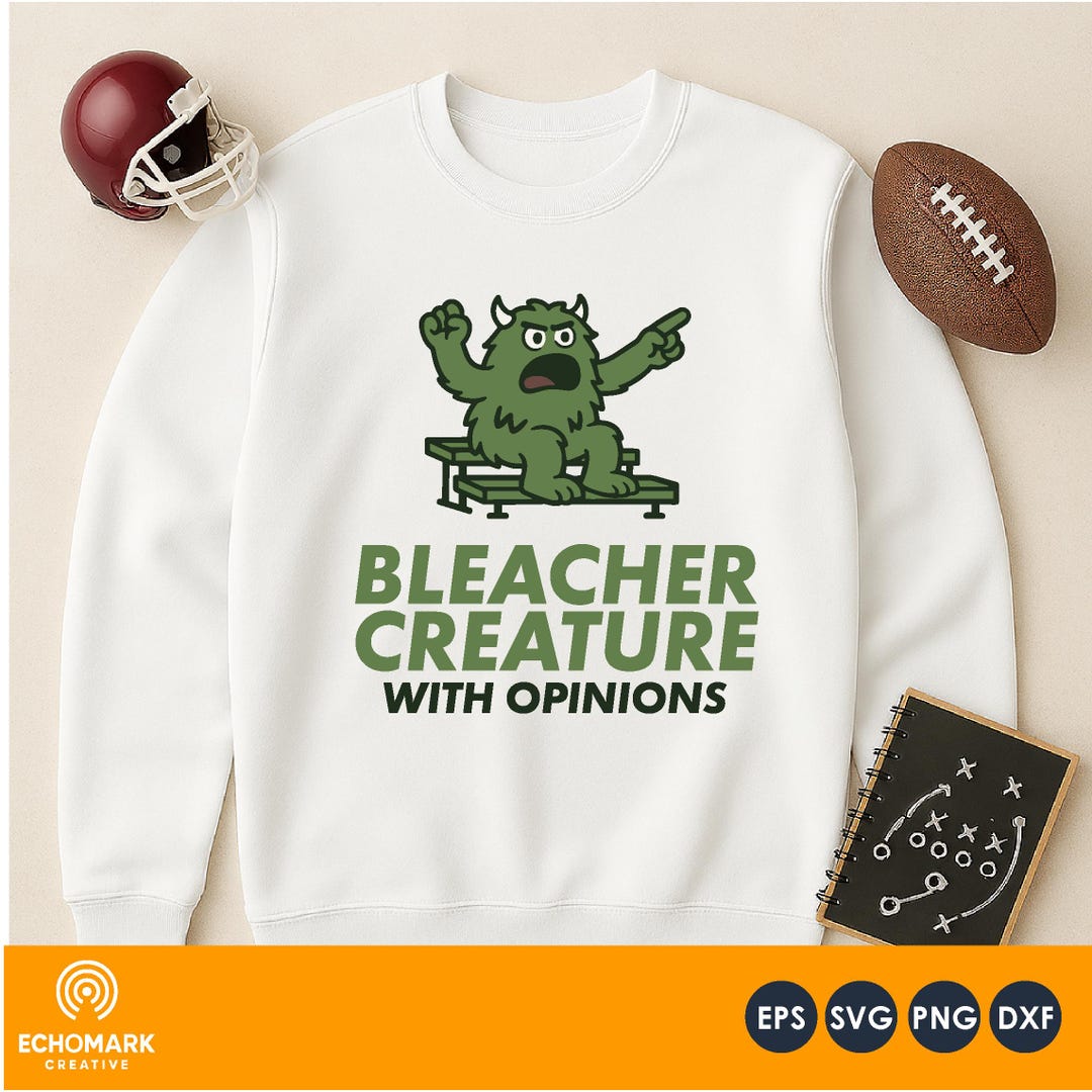 Bleacher Creature SVG: Funny Sports Fan Design (digital Download) - Etsy UK