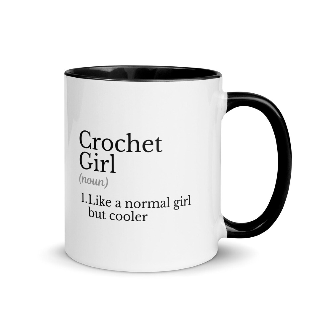 Crochet Girl Definition Novelty Coloured Coffee Mug - Etsy