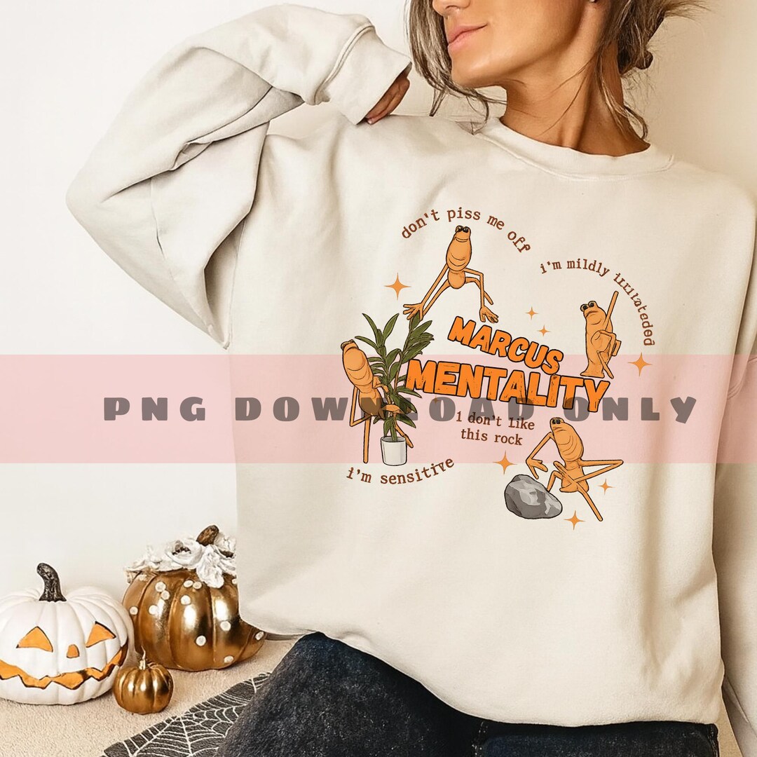 Marcus the Worm PNG, the Worm Ugly Brain Rot Graphic (digital Download ...