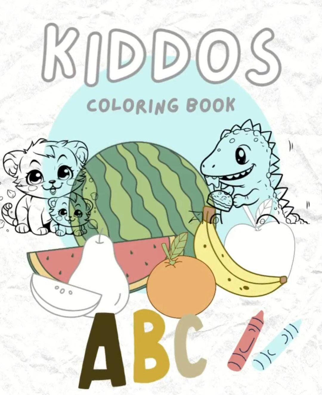 Kids Fun Colouring Books- Printables With Various Theme - Etsy