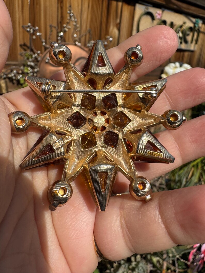 Vintage RARE R Mandle Brooch Stunning Star Shaped Signed Mandle - Etsy