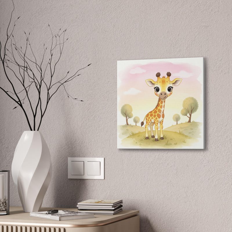 Giraffe Canvas Art - Etsy