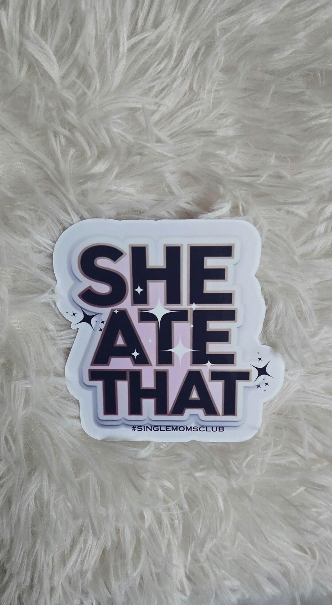 She Ate That Sticker: Gen Z Slang Glossy Vinyl Decal - Etsy