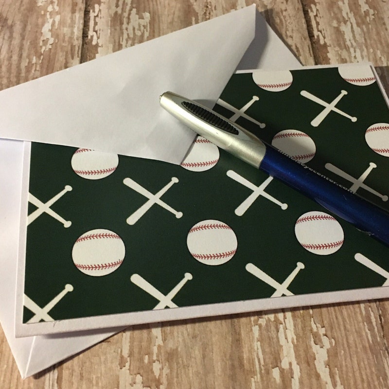 Baseball Blank Cards - Etsy